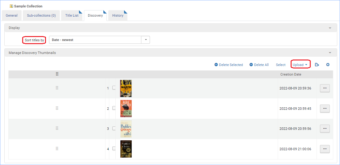 Setting up Discovery Collections | ODIN